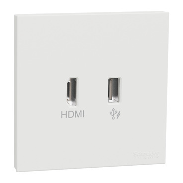 E8732HDUSB_WE - Multimedia socket, AvatarOn C, HDMI™ enabled and USB socket, complete product ...