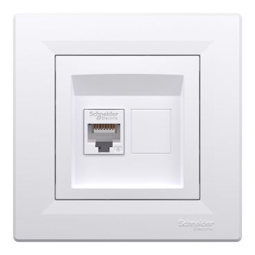 EPH4700121 - Asfora - single Data socket - RJ45 cat.6 UTP white ...