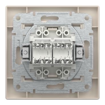 EPH4800123 - Asfora - double Data socket - RJ45 cat.6 UTP cream ...
