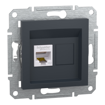 EPH5000171 - Asfora - Data socket cat5e STP, wo frame, anthracite ...