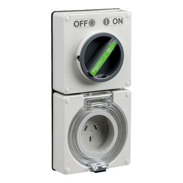 EY56C310LE - Switched Socket, Easy56, 3 Pin, 10A, 250V, Less Enclosure ...