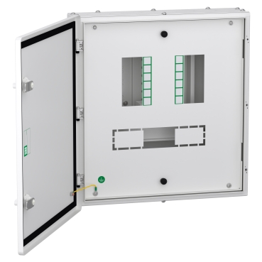 EZ9EVM04 - VTPN Distribution board, Easy9, 4 ways, modular i-c 63A, double door metal, IP43 ...