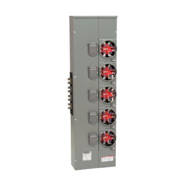 EZMH315225CU - Branch unit, EZ Meter-Pak, 225A, 5 x 5 jaw sockets, 208Y ...