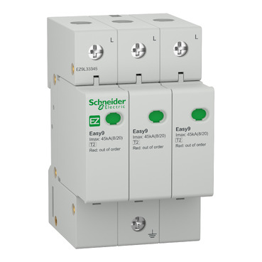 EZ9L33345 - Easy9 surge arrester - 3P - 400 V - 45000 A | Schneider ...