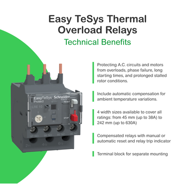 LRE04 - Easy TeSys differential thermal overload relay 0.4...0.63 A ...