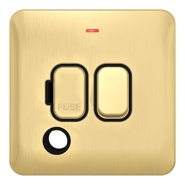 GGBL5013BSB - "Lisse - Switched FCU - Flex Outlet - 13A DP with LED ind ...