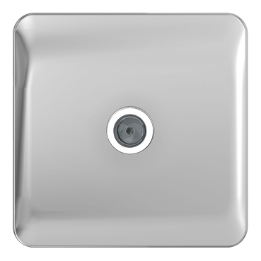GGBL7010WPCS - "Lisse - TV/FM - 1 gang Polished chrome with White ...