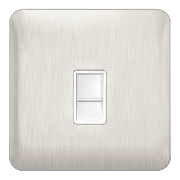 GGBL7071C6WSSS - Lisse - Data - 1 gang RJ45 Cat 6 Stainless Steel with ...