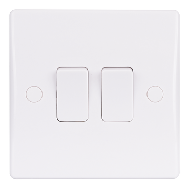 GU1022 - "Ultimate Slimline - 2-way plate switch - 2 gangs - white ...
