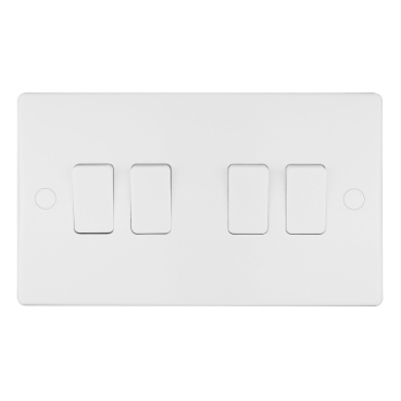 GU1042 - Plate switch, Ultimate Slimline, 2-way, screw terminals, IP20 ...