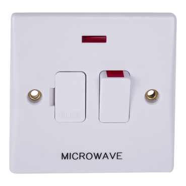 GU5011MW - Ultimate Slimline - switched fused connection - neon - white ...