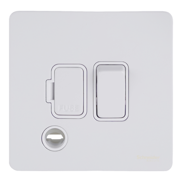 GU5413WPW - Ultimate Screwless flat plate - switched fused connection ...