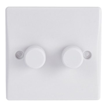 GU6022LM - "Ultimate Slimline dimmer switch 100W/VA, 2gang, 2way, LED ...