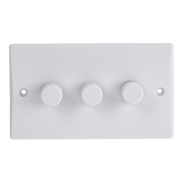 GU6032LM - Ultimate Slimline dimmer switch 75W/VA, 3gang, 2way, LED ...