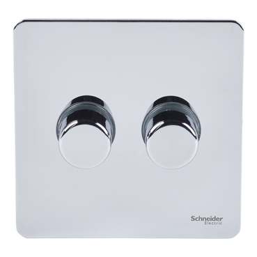 GU6422LPC - Ultimate Screwless dimmer switch 100W/VA, 2gang, 2way, LED ...