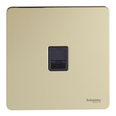 GU7471BPB - Ultimate - screwless flat plate RJ45 data socket - 1 gang ...