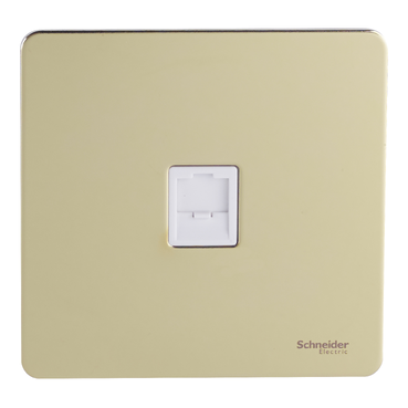 GU7471WPB - Data socket, Ultimate, Screwless Flat plate, RJ45, CAT 5e ...