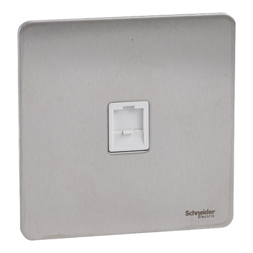 GU7471WSS - Data socket, Ultimate Screwless flat plate, RJ45, screw ...