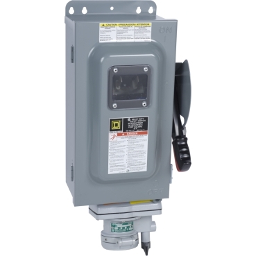 HU362AWAVW - Safety switch, heavy duty, non fusible, 60A, 600VAC/DC, 3 ...