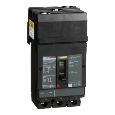 HJA36025 - Circuit breaker, PowerPacT H, 25A, 3 pole, 600VAC, 25kA, I ...