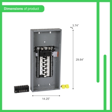 HOM2040M200PCVP - Load center, Homeline, 1 phase, 20 spaces, 40 ...
