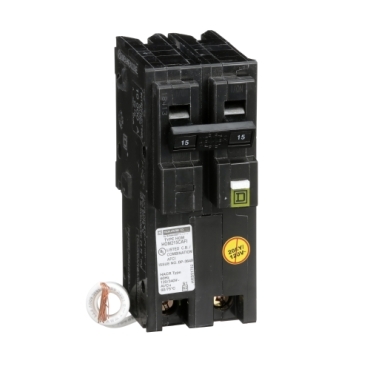 HOM215CAFIC - Mini circuit breaker, Homeline, 15A, 2 pole, 120VAC, 10kA ...
