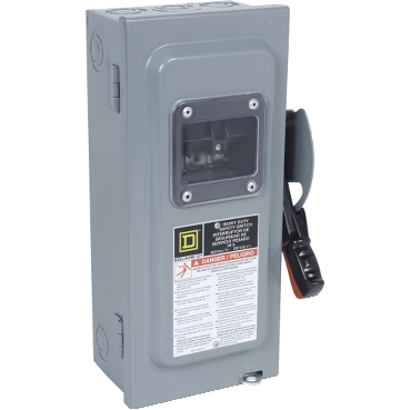 HU361VW - Safety switch, heavy duty, non fusible, 30A, 3 poles, 30hp ...