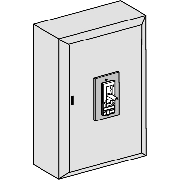 31221 - weatherproof enclosure - black handle - steel - for Compact ...