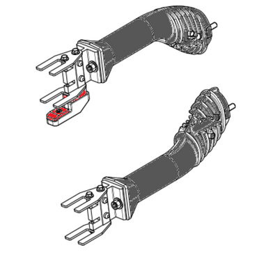 SPKEXEARM12A0B - Power connection kit, EasyPact EXE, 1250A, arms for ...
