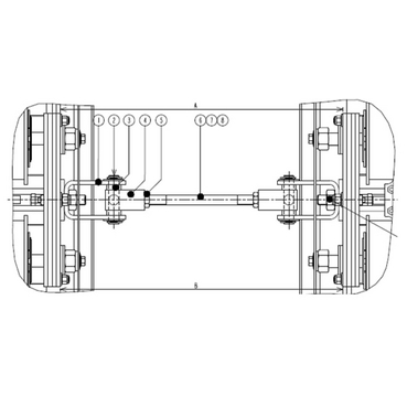 SPK886818A - Mechanical interlock between 2 contactors, Rollarc, basic ...