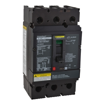 JGP36000S25 - Automatic switch, PowerPacT J, 250A, 3 pole, 600VAC, 18kA ...