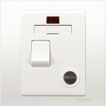 KB31DNFSG - Vivace - switched fuse mechanism - 13 A 250 V - white ...