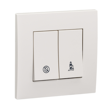 KB32SDC_WE - 2 GANG 2 WAY SWITCH DND & Make Up Room Switch with symbols ...
