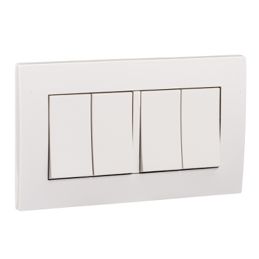 KB34_1_WE - Vivace - 16AX 250V 4 GANG 1 WAY SWITCH | Schneider Electric ...