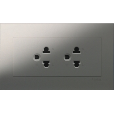 KBT426UEST2_AS - Vivace 2 gangs 3 Pin universal socket | Schneider ...