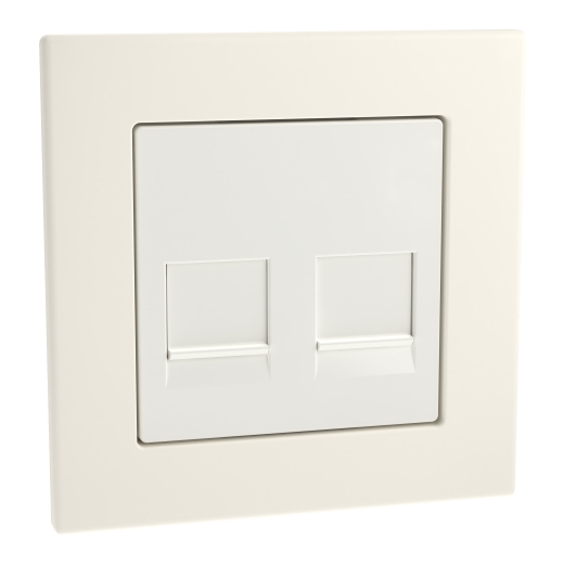 Comprar Support plate for 2 x RJ45 Keystone, Merten Elegance, active ...