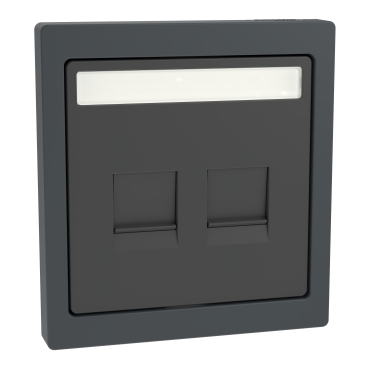 KIT_MTN4566-6034TO - Salida para conectores para 2 x RJ45 Keystone, D ...