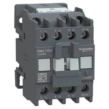 LC1E0901M5 - Contactor,Easy TeSys Control,LC1E,3P(3NO),AC-3,