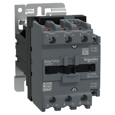LC1E50BD - Contactor,Easy TeSys Control,LC1E,3P(3NO),AC-3/AC-3e,