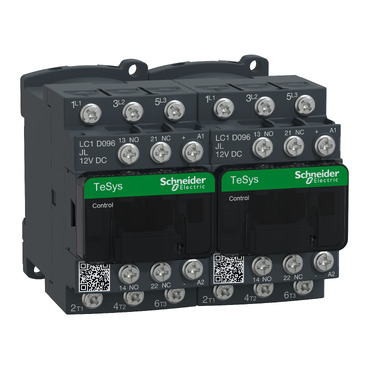 LC2D096JL - Reversing contactor, TeSys Deca, 3P(3NO), AC-3,