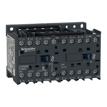 LP2K0901BD3 - reversing Contactor, TeSys K, 3P, AC-3/AC-3e,440V 9A, 1NC ...