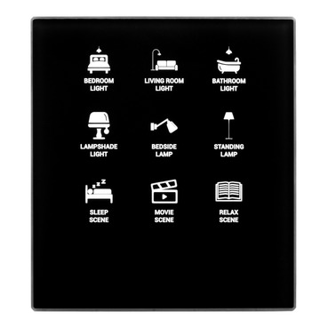 LSSKBU09N - Glass touch panel, SpaceLogic, KNX, 9 buttons | Schneider ...