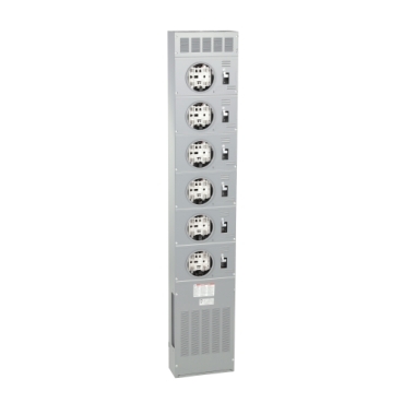 MC43L - Meter center, Square D Meter Centres, 6 units, 1 phase, 3 wire ...