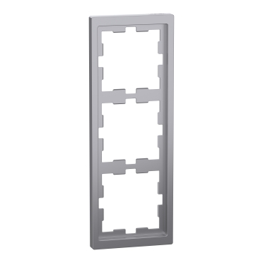 MEG4030-6536 - Cover frame, Merten D-Life, 3 gangs, stainless steel ...