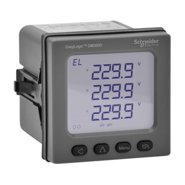 METSEDM3523C - Power meter, EasyLogic DM3000, RS485, 2DI2RO, LCD ...