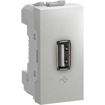 MGU3.429.30 - Unica - USB data connector - 1 module - aluminium ...