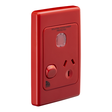 ML2015VDI-RD - Single Switch Socket Outlet, Medilec, 250V, 10A ...