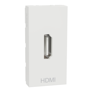 MLHDMI1M_WH - HDMI socket, Miluz Lara, preterminated, 1 module, white ...