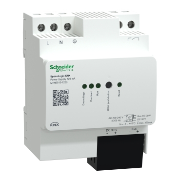 MTN6513-1203 - Power supply, Spacelogic KNX, REG-K/320 mA, white | Schneider Electric Thailand