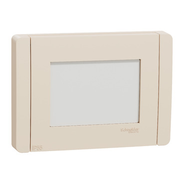 NU055344 - Cover frame, New Unica, 1 gang, 3 modules, IP55, beige ...